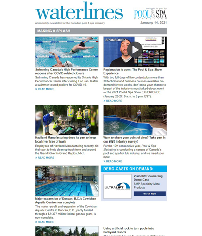 Newsletters - Pool & Spa Marketing