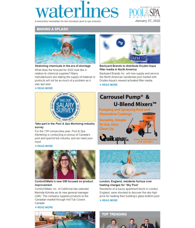 Newsletters - Pool & Spa Marketing
