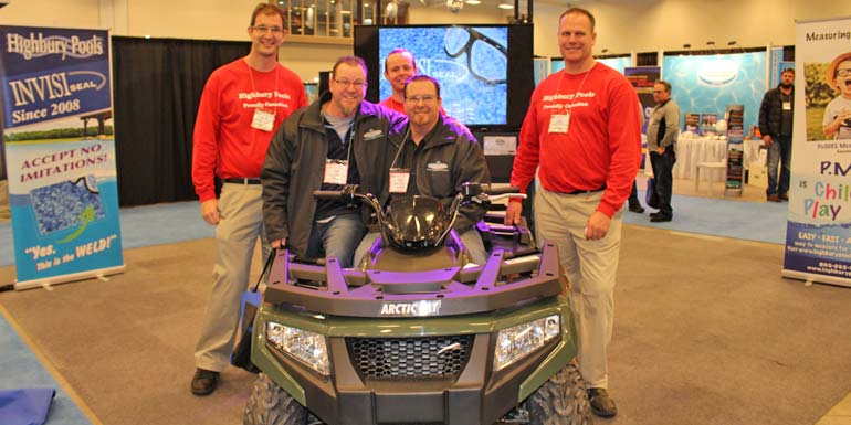 Highbury Pools raffles off ATV at Canadian pool show - Pool & Spa Marketing