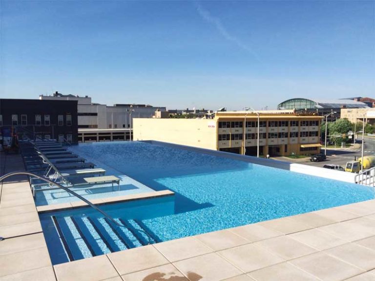 Infinity rooftop pool key to success of downtown apartment complex ...