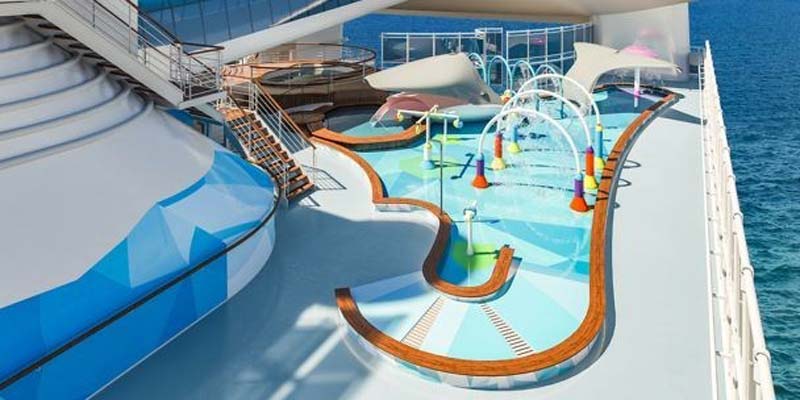Cruise ship to debut new splash pad and pool renovation - Pool & Spa ...